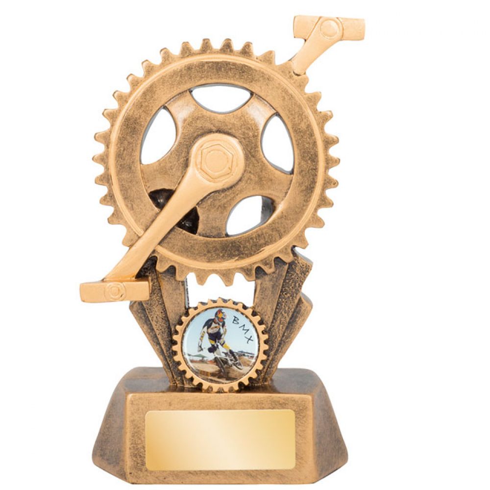 Bike gear & pedal Trophy (IL22 JW1378A-E) - Mid City Gift & Trophy Centre